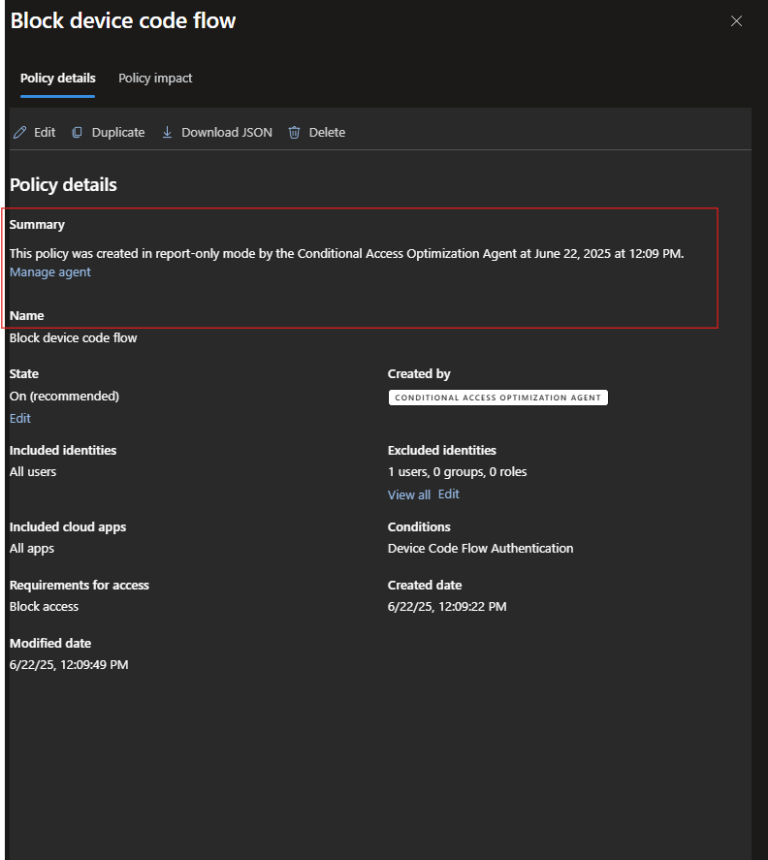 Microsoft Entra Conditional Access optimization agent with Microsoft ...